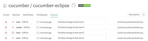 Fix The Build · Issue 435 · Cucumbercucumber Eclipse · Github