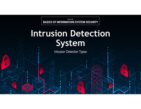 module 5 intrusion detection types part 2 intrusion detection system intrusion detection