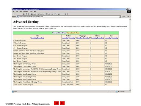 Chapter 16 Dynamic Html Data Binding With Tabular Data Control Ppt