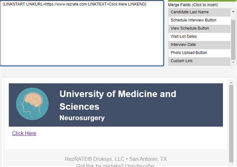 Merge Field Descriptions Rezrate