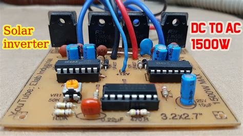 How To Make Dc To Ac Inverter Hz Vdc To Vac Part Homemade Project W Elab