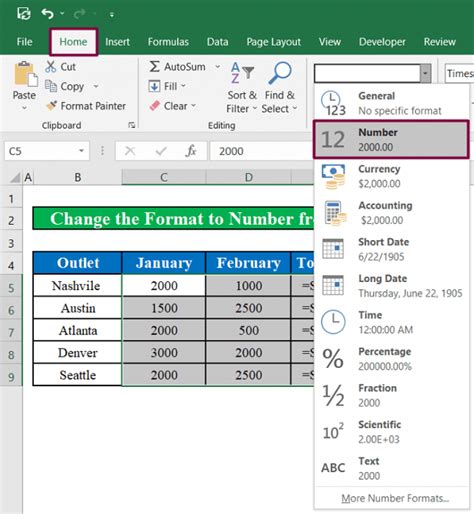 Fixed Excel Formula Not Showing Correct Result 8 Methods