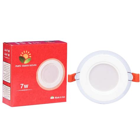 قیمت و خرید پنل هالوژن 7 وات پارس تابان نوین مدل توکار دور شیشه ای