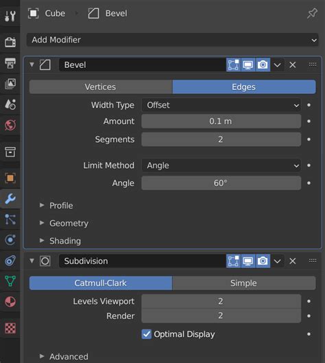 Modeling Weird Behavior When Using Bevel And Subsurf Blender Stack Exchange