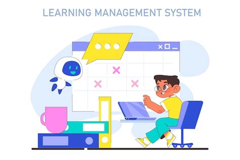 Premium Vector Learning Management System Or Lms Modern Online