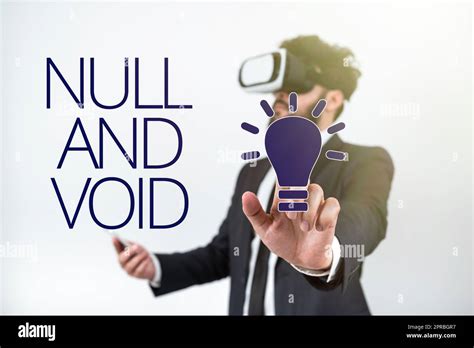 Text Caption Presenting Null And Void Conceptual Photo Cancel A