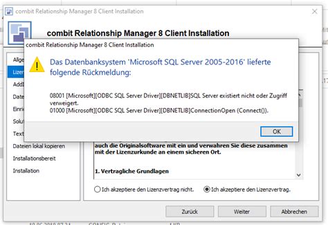 Client Setup Sql Fehler Forum Combit Crm Forum