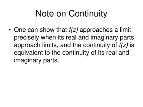 ppt complex functions limit and continuity powerpoint presentation