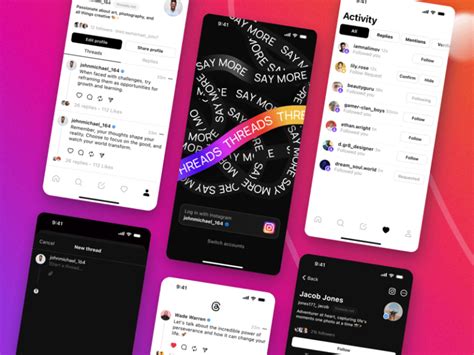 Threads App Ui Design For Figma Freebiesbug
