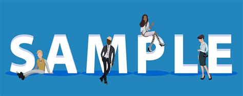 Premium Vector People On Sample For Web Mobile App Presentations