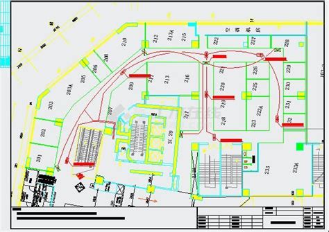 某地二层商城照明平面布置设计施工图商场商铺建筑电气设计施工图土木在线