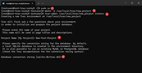 guide how to start trac system server on rocky 9