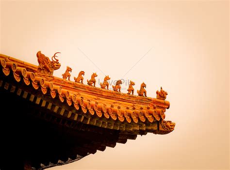 Chinese Ancient Building Roof Dragon Flight Picture And HD Photos
