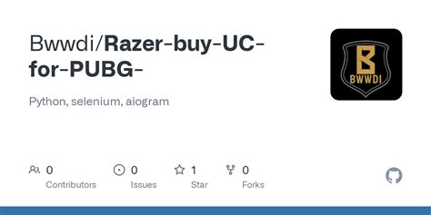 Github Bwwdirazer Buy Uc For Pubg Python Selenium Aiogram