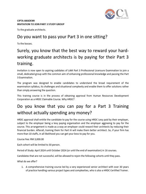 Part 3 Course Campaign 01 Pdf Employment Architect