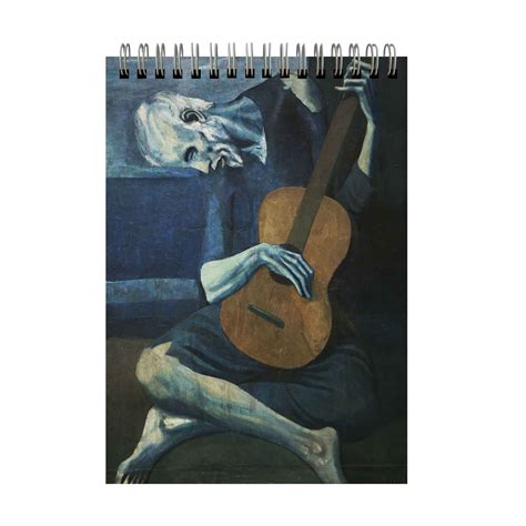 Page Guitar Drawing Notebook Inspired By Picassos Iconic Guitar Style Shopipersia