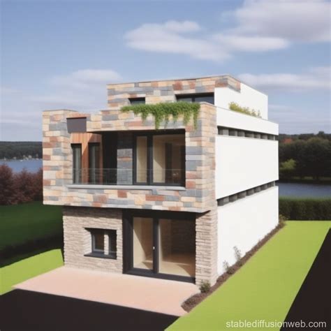 Dark Stone And Brick Cladding Stable Diffusion Online