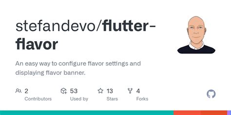 Github Stefandevoflutter Flavor An Easy Way To Configure Flavor Settings And Displaying