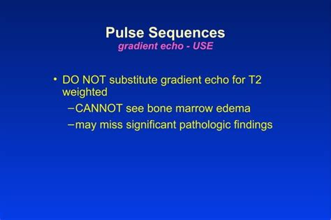 Pulse Sequences Gradient Echo Ppt