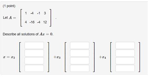 solved 1 ﻿point let a [1 4 134 16 412] describe all