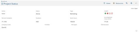 Project Status View Project Insight Help Center
