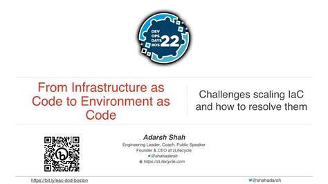 From Infrastructure As Code To Environment As Code Devops Days Boston