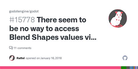 There Seem To Be No Way To Access Blend Shapes Values Via Code Issue