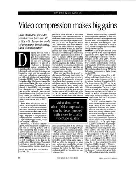 Videocompressionmakesbiggains Pdf Data Compression Codec