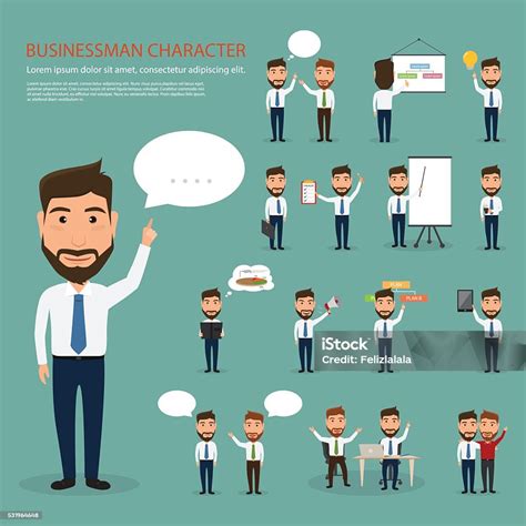 세트 중 남성 사업가 문자 사무실 작업을 직원관리 문자가 있습니다 경영자에 대한 스톡 벡터 아트 및 기타 이미지 경영자 기업 재무와 산업 남자 Istock