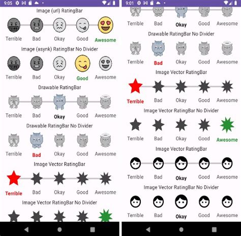 a custom ratingbar component built for jetpack compose