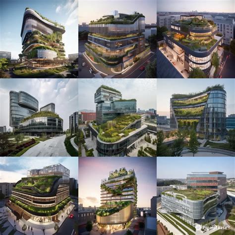 Green Ecological Architecture Designs Midjourney Prompt Promptbase