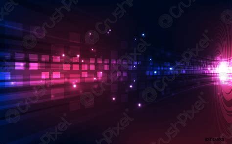Abstract Vector Blue Technology Concept Background Illustration