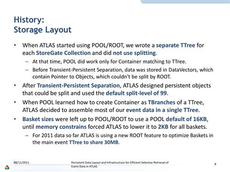 Ppt Persistent Data Layout And Infrastructure For Efficient Selective Retrieval Of Event Data