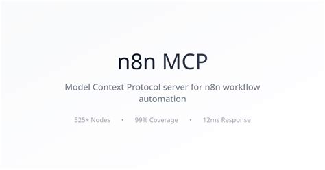 N8n Mcp Ai Powered N8n Workflow Automation