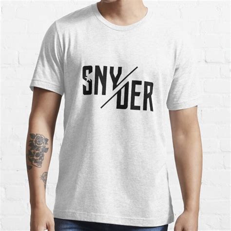 Snyder Cut Diagonal Line With Black Offset Text T Shirt For Sale By