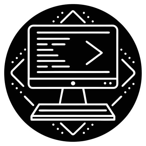 Coding Brackets Silhouette On White Background Symbolizing Technology