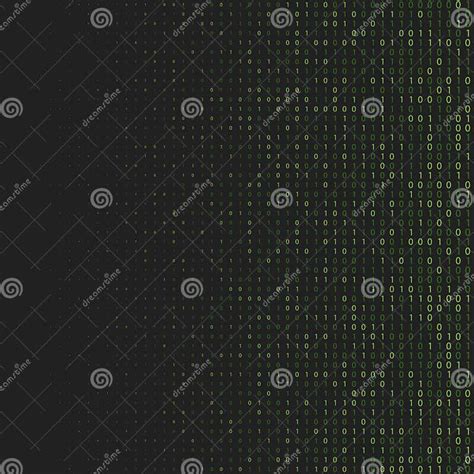 Binary Code Halftone Background Zero And One Abstract Symbols Stock Illustration Illustration