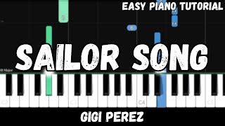 Gigi Perez Sailor Song Easy Piano Tutorial Chords Chordu
