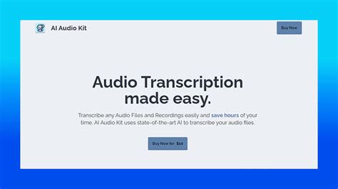 Ai Audio Kit Futurepedia
