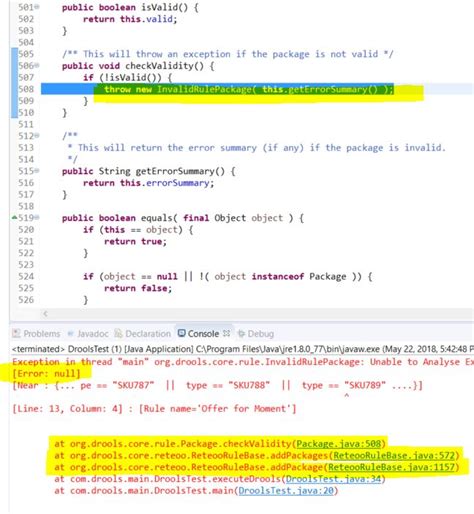 Java Unable To Analyse Expression Error For Large Rules Stack Overflow