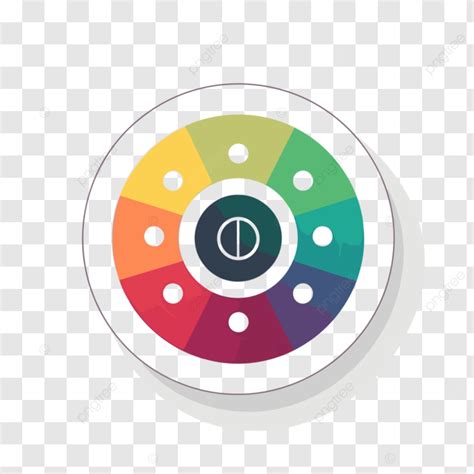 Ios Icon For Color Wheel Vector A Simplistic Colorful Icon Of Rule On A White Background No