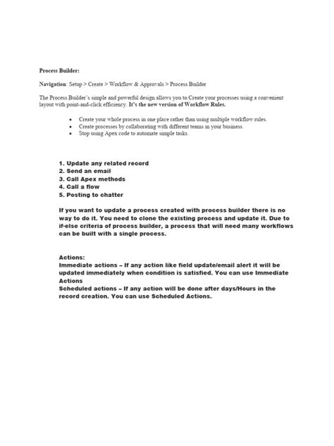 Automation Process Process Builder Pdf