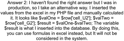 How To Get Calculated Value From Cell Formula In Maatwebsite Laravel Excel