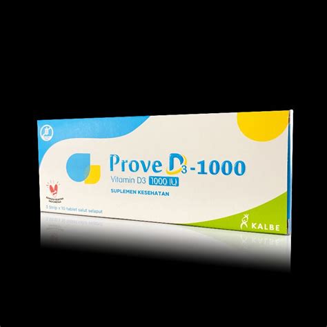 Jual Prove D Tablet Vitamin D Iu Strip Strip Putih Shopee Indonesia