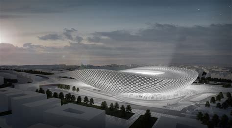 Natonal Football Stadion Stadium Architecture Futuristic