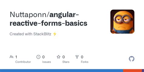 GitHub Nuttaponn Angular Reactive Forms Basics Created With