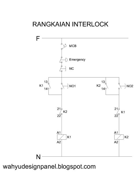 Rangkaian Panel Listrik Kontrol And Utama Rangkaian Interlock 2