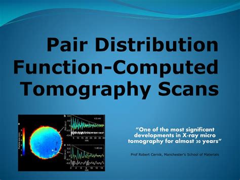 Ppt Pair Distribution Function Computed Tomography Scans Powerpoint