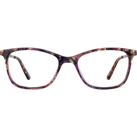 Purple Tort Rectangle Glasses 7821717 Zenni Optical In 2024 Zenni