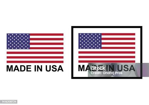 Made In Usa 씰 제품 태그 라벨 기호 스티커 품질 스탬프 벡터 일러스트 레이 션 세트 Performing Arts Event에 대한 스톡 벡터 아트 및 기타 이미지